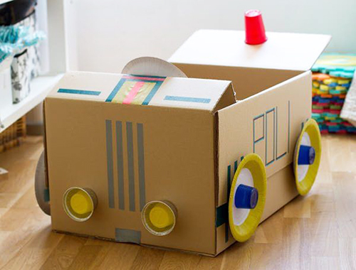 ⊛ 【 10 】 Manualidades con Cajas de Cartón para Niños ️